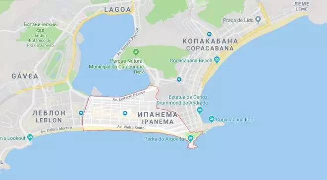 IPanema sa mapa