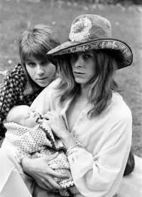 David Bowie with wife Angela and son Zoe