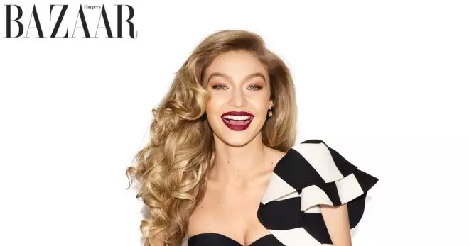 Jiji Hadid memberikan wawancara kepada Blake Lively untuk Harper`s Bazaar