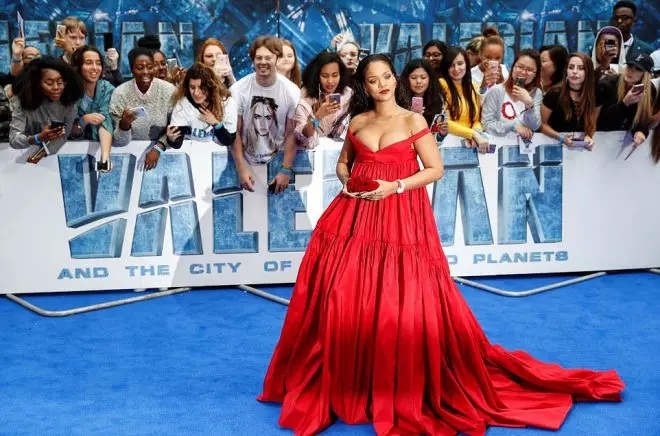 Rihanna på mandag på premieren av filmen