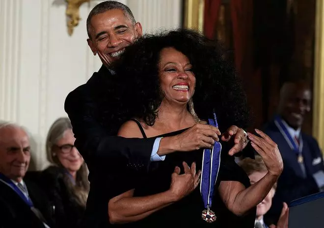 Barack Obama ja Diana Ross