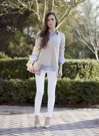 Ano ang Magsuot ng White Jeans 5.