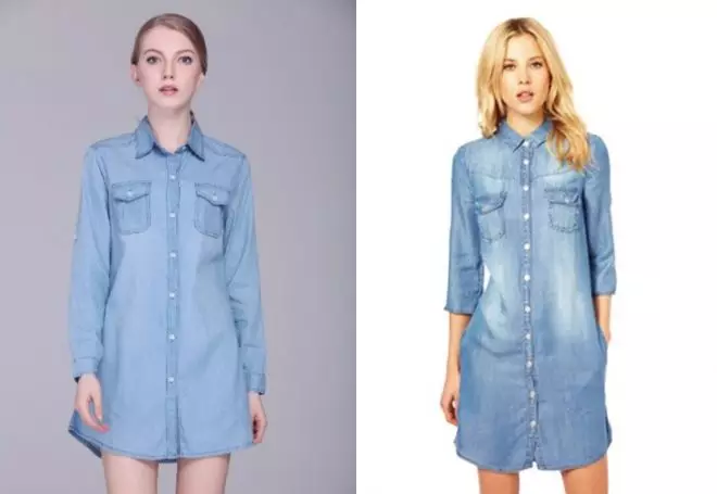 Modische Frauen Denim-Shirts - lange, kurze Ärmel und ohne Rock, Shorts, Jeans, über Kleider 49226_7