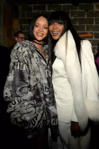 Rihanna ati Supermodel Naomi Campbell