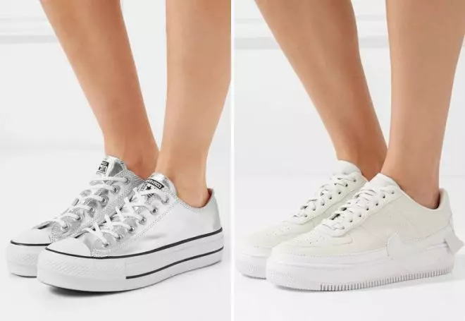 Modieuze sneakers - voor vrouwen, meisjes, wit, zwart, hoog, zonder veters, voor zomer, platform, dikke zool, adidas, nike, gucci, bestelwagens 51048_21