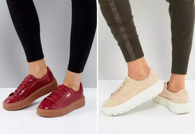 Modische Turnschuhe - für Frauen, Mädchen, Weiß, Schwarz, hoch, ohne Schnürung, für Sommer, Plattform, dicke Sohle, Adidas, Nike, Gucci, Vans 51048_23