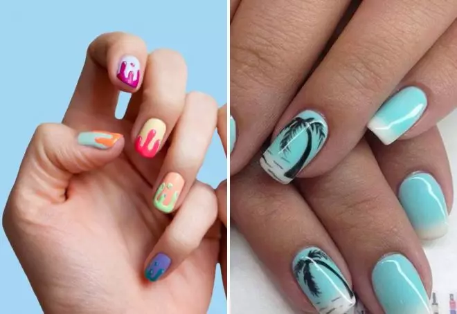 Nail Design Leto 2018 - štýlový franch, ombre, francúzsky, mesiac, čierna, červená, ružová, jemná, s kamienkami, vzor, ​​trendy, nové 51064_8