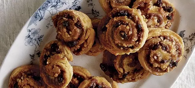 Galleta de mantequilla en margarina con nueces