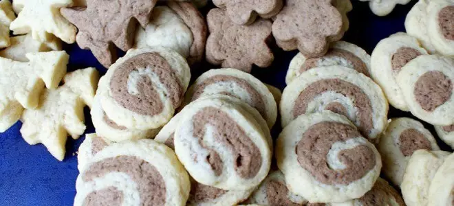 Cookie de mantequilla en margarina con cacao