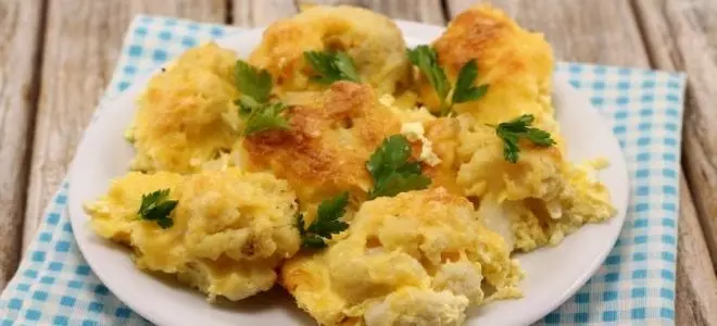 Cauliflower - Mga Resipe alang sa Pagluto alang sa pamahaw, panihapon, panihapon ug meryenda 54138_4