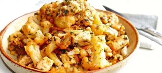 Cauliflower - Mga Resipe alang sa Pagluto alang sa pamahaw, panihapon, panihapon ug meryenda 54138_7