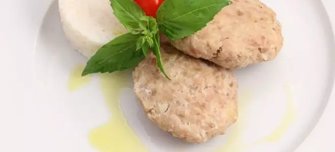 Cotolette con il riso per una coppia