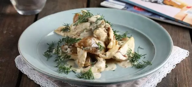 Filetto di pollo con funghi e patate