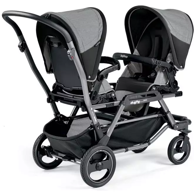 Seza misy kodiarana ho an'ny kambana kambana, ho an'ny zaza kambana vao teraka 1 ao amin'ny 1, 2 in 1, 3 in 1 - ahoana ny mifidy stroller? 5460_7