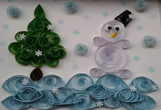 crafts18 del quilling Capodanno.