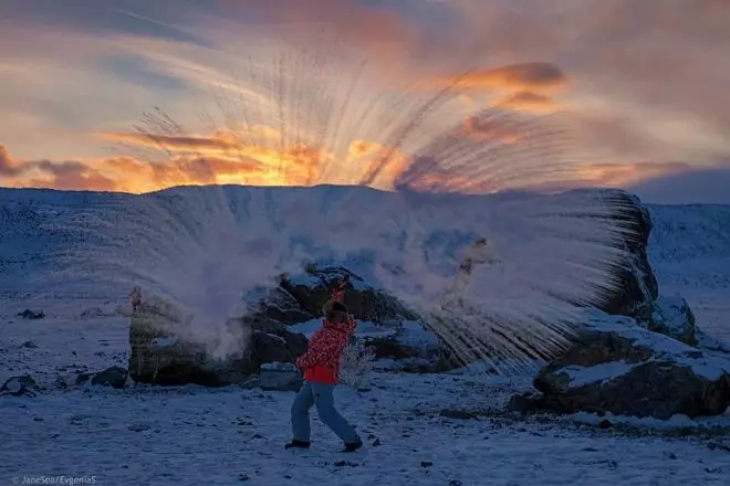 Stok foto në muzg duket e mrekullueshme