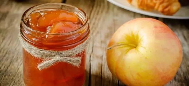 Apple Jam ნაჭრებით გამჭვირვალე ფორთოხალი