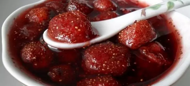 Mermelada de fresa cinco minutos de receta de invierno