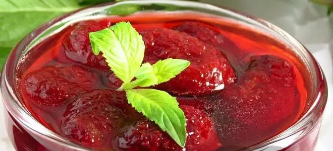 Strawberry Jam hamwe na mint - resept mugihe cyitumba