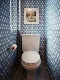 Wallpaper in the toilet design 1