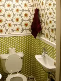 Wallpaper in the toilet Design 2