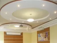 ጣሪያ 3 ላይ plasterboard ውስጥ ክበብ