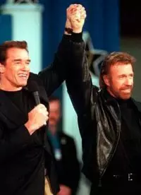 Chuck Norris und Arnold Schwarzenegher