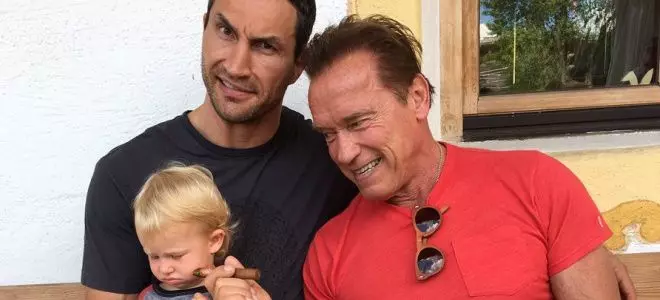 Arnold Schwarzenegger besloot de dochter van Vladimir Klitschko Sigara te behandelen