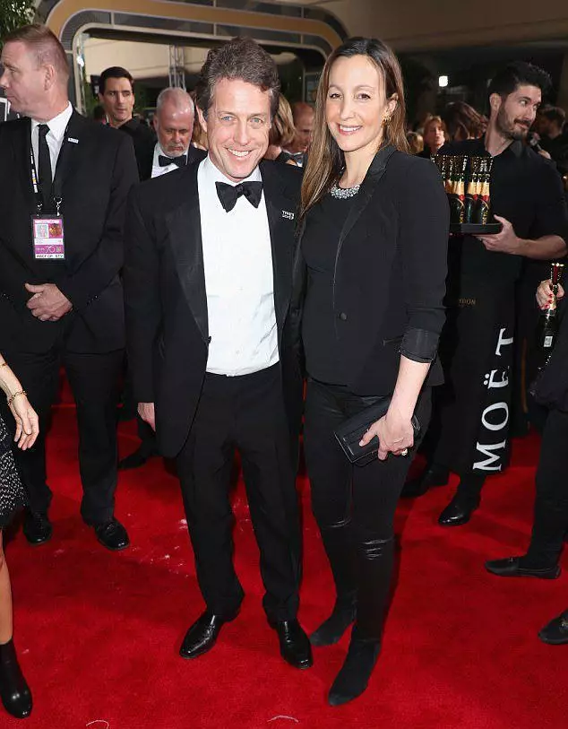 Hugh Grant and Anna Eberstein