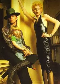 David Bowie avec la première femme et son fils de Zoe