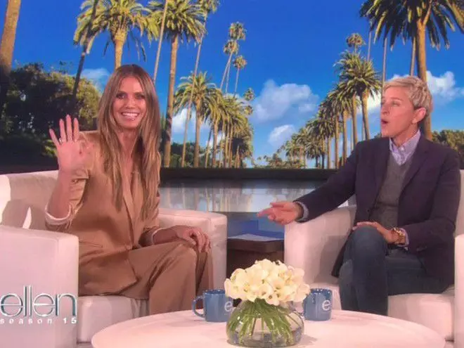 Heidi Klum en Ellen Dezhenneres