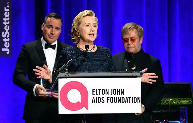 คำพูดคลินตันที่รางวัล Elton John Aids Foundation