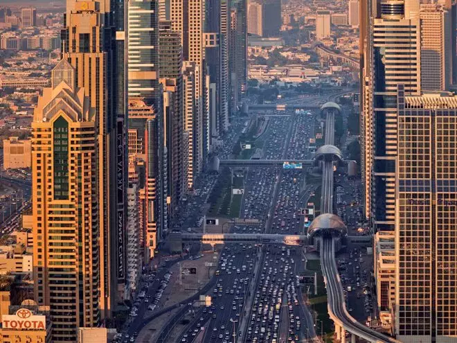 District of skýjakljúfa í Dubai