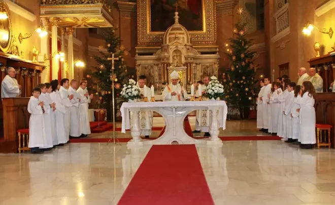 Adoración na catedral