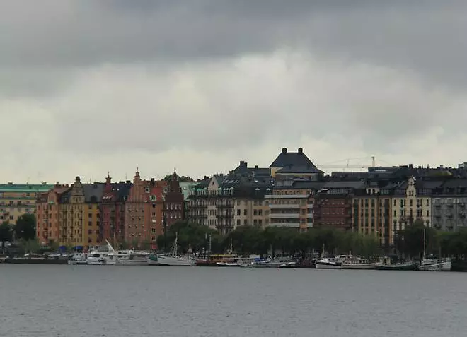 Jeden z luxusních oblastí Stockholmu