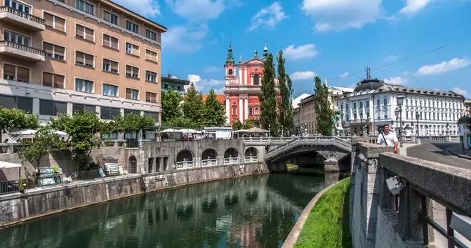 Pusat Bersejarah Ljubljana.