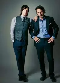 Colegas no Workshop Norman Ridus e Andrew Lincoln