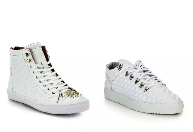 Sneakers femminili bianche alla moda - Converse e Lacoste, Adidas e Nike, Alta e bassa, sulla piattaforma e un cuneo 66289_6