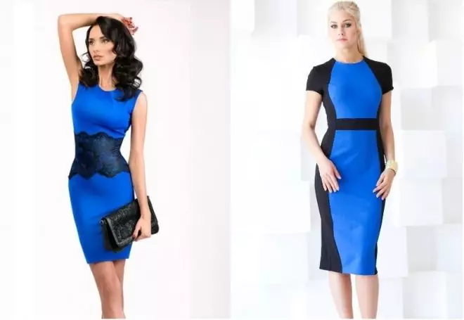 blaues schwarzes Kleid 9