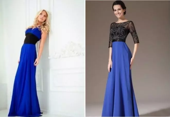 Blaues schwarzes Kleid 7