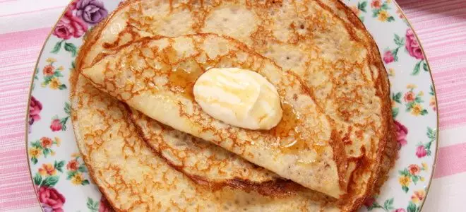 Etu esi eme ngwa ngwa ma na-edozi ya ngwa ngwa kwadebe pancakes na mmiri ara ehi, mmiri, kefir na ọbara? 6718_2