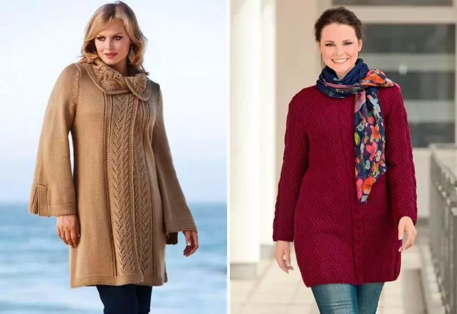 What to wear a beautiful female knitted coat - long, short, oversis, warm 68681_13