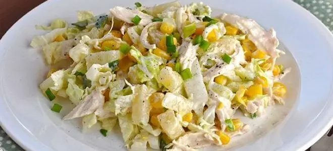 Peking Kohlsalat mit Gurke - Rezepte mit Erbsen, Mais, Wurst und Huhn 6895_10