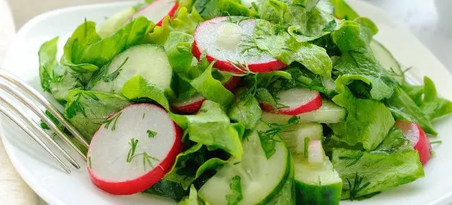 Salads më të mira dhe më të shijshme nga kallamar, perime, mish dhe mëlçisë viçi 6903_12