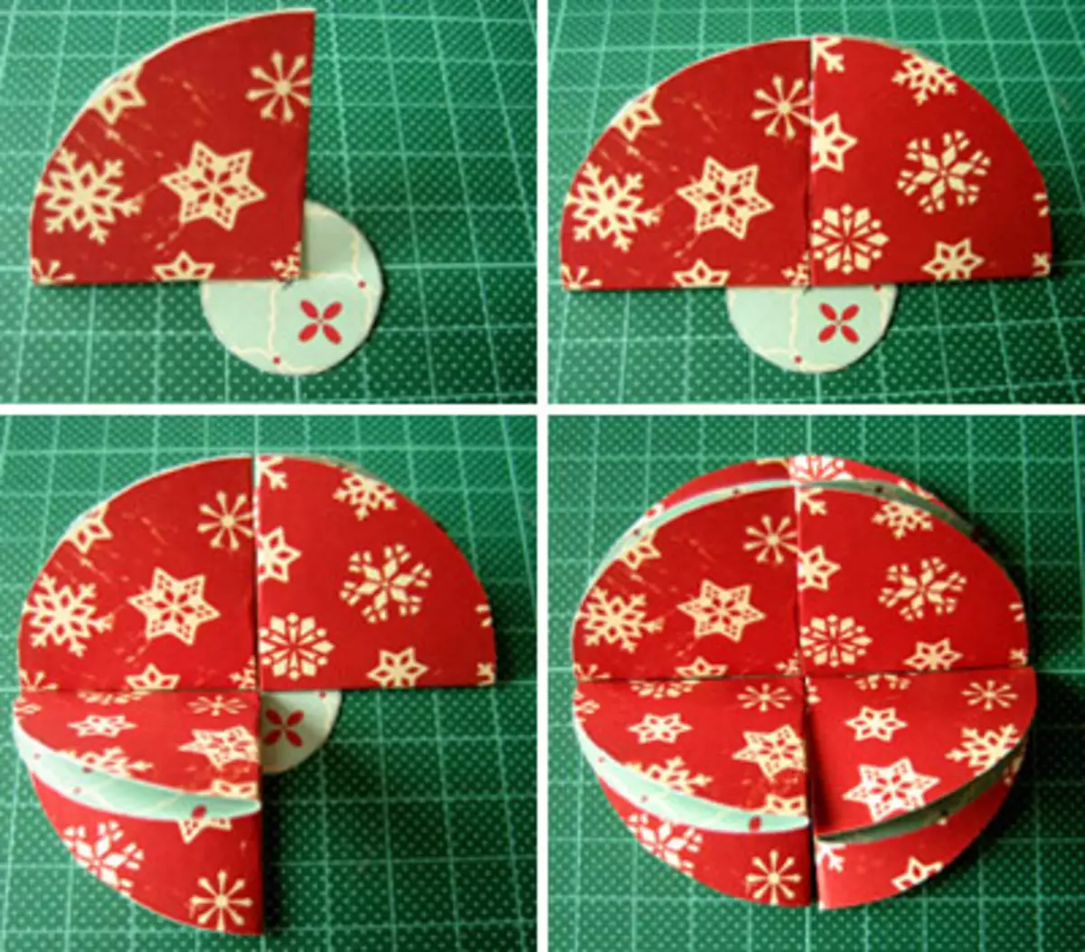 Kerstballen van papier 4