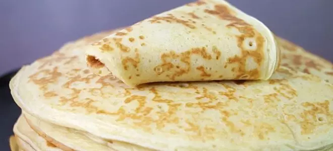 Pancake alang sa mainit nga kefir