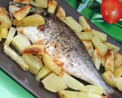 Poisson cuites aux pommes de terre