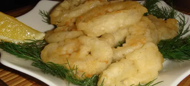 Tempura de Kalmar em coreano