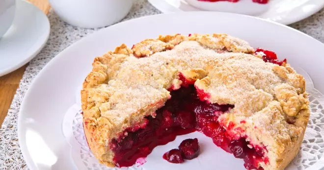 Torta di ciliegie magre - deliziose e originali ricette di cottura senza latte e uova