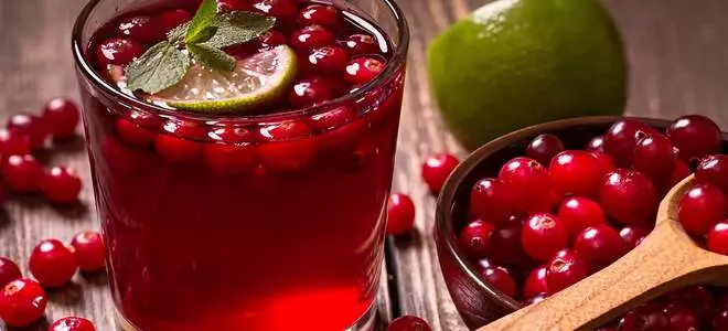 Cranberry compote in a slow cooker